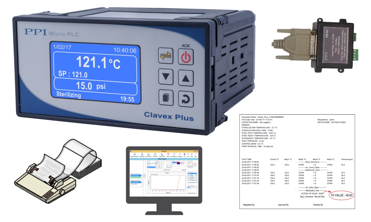 4 Channel Advanced Autoclave Controller with Recording PPI