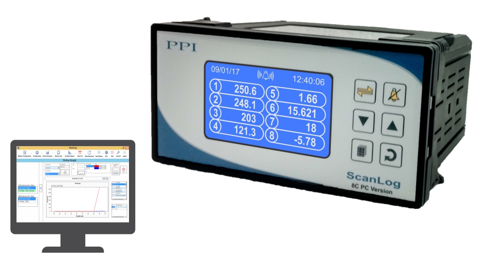 Temperature Scanner 8 channel USB | 8 Channel Auto Temperature Scanner