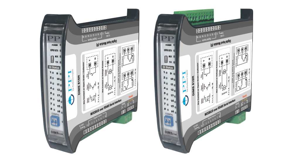 8/16 Channel MODBUS RTU Digital Input Module | Data Acquisition Systems ...